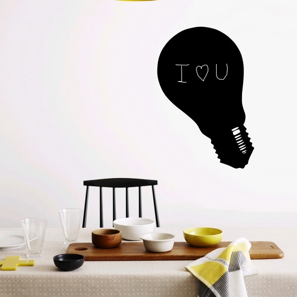 Stickers Ardoise Ampoule - Art & Stick