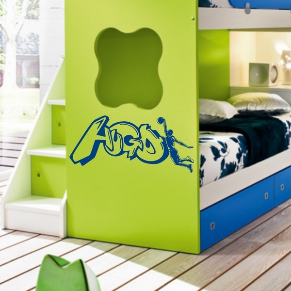 Stickers Hugo Graffiti Basketball - Art & Stick