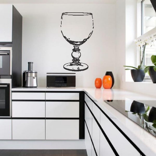 Stickers Verre à Vin - Art & Stick