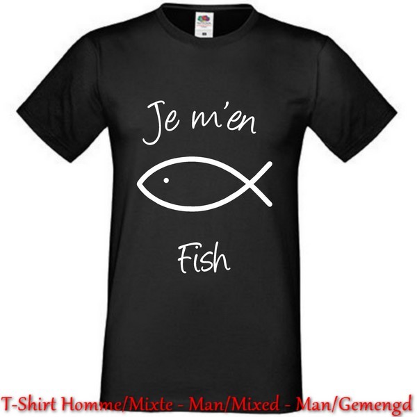 T-Shirts T-Shirt je m'en fish - Art & Stick